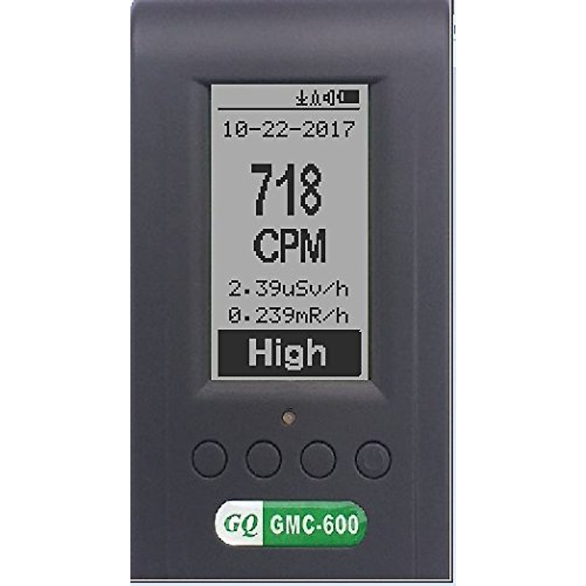 GQ Radiation Detector Dosimeter, GMC-600 Plus, Battery Powered, Wi-Fi Connectivity and Data Logging, High Sensitive, Alpha, Beta, Gamma, X-ray, Lithium-Ion