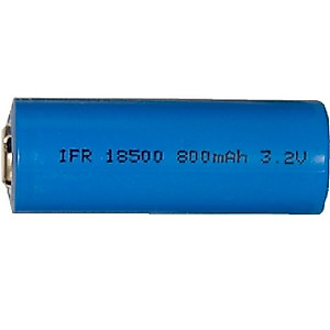 Blue Label 4 x 18500 3.2 Volt LiFePO4 Batteries (800 mAh)