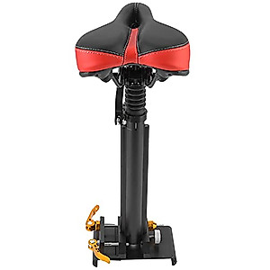 Xinwoer Bike Seat Cover Durable Adjustable Electric Scooter Seat Saddle for Xiaomi M365 Scooter Black Red,Colorfast and Anti-Rust