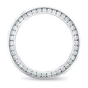 Ewatchparts 3ct Channel Diamond Bezel Watch Part Compatible With Rolex Submariner, GMT Master 2, Daytona