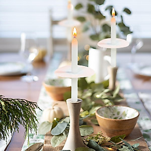 Church Candles with Drip Guard Unscented White Taper Candles, 20 Candles per Box, 5" H X 1/2" D for Devotional Candle Vigils, Prayers, Blessings, Religious, Devotional Ceremonies