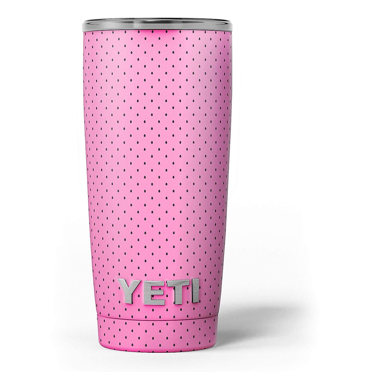 Design Skinz The Pink and Black Micro Polka Dot Pattern - Skin Decal Vinyl Wrap Kit Compatible with The Yeti Rambler Cooler Tumbler Cups