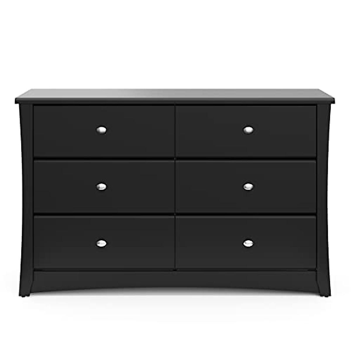 STORKCRAFT Crescent Dresser, 33.5x53.4x16.8 Inch (Pack of 1), Black