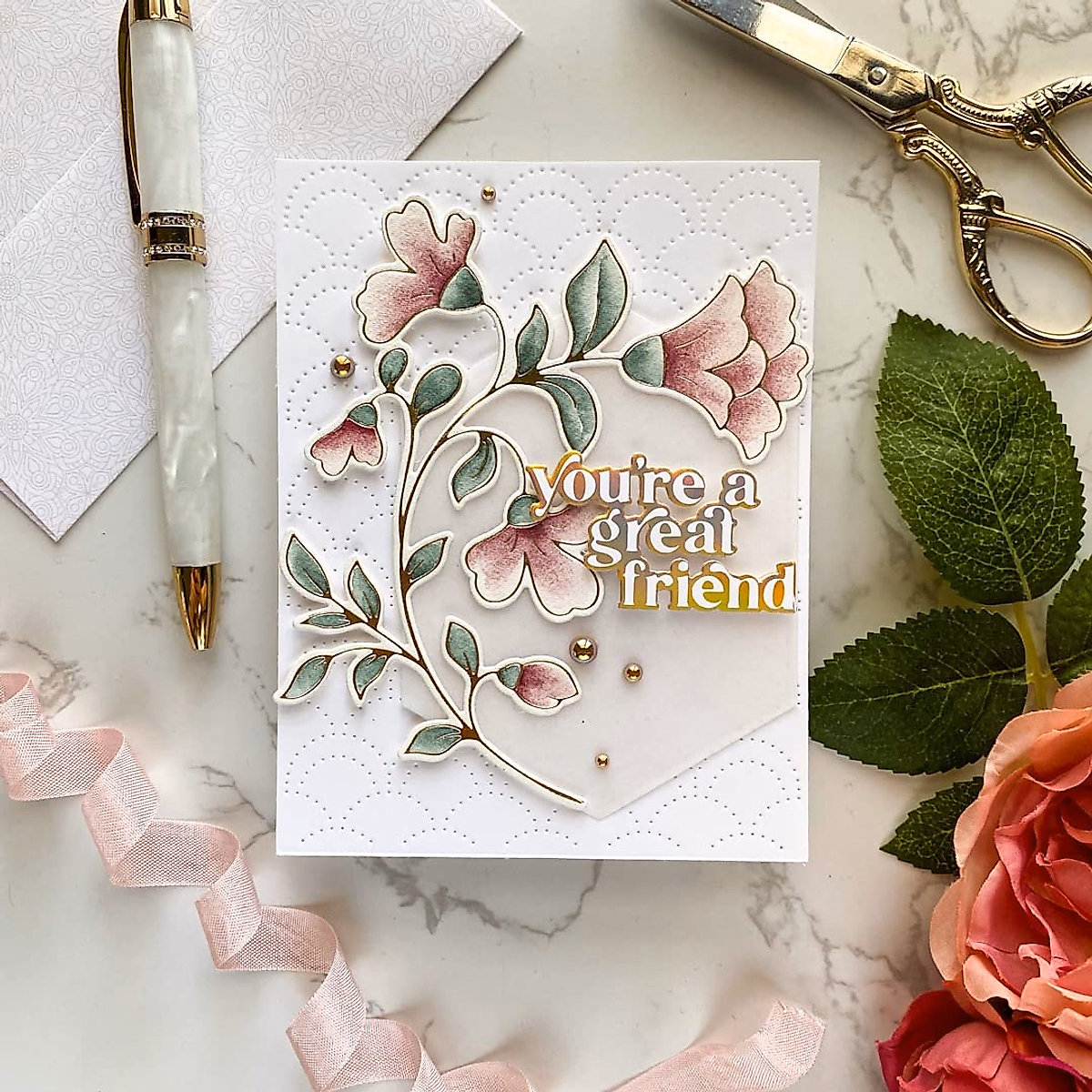 PINKFRESH STUDIO Dotted Scallops Cover Plate Die