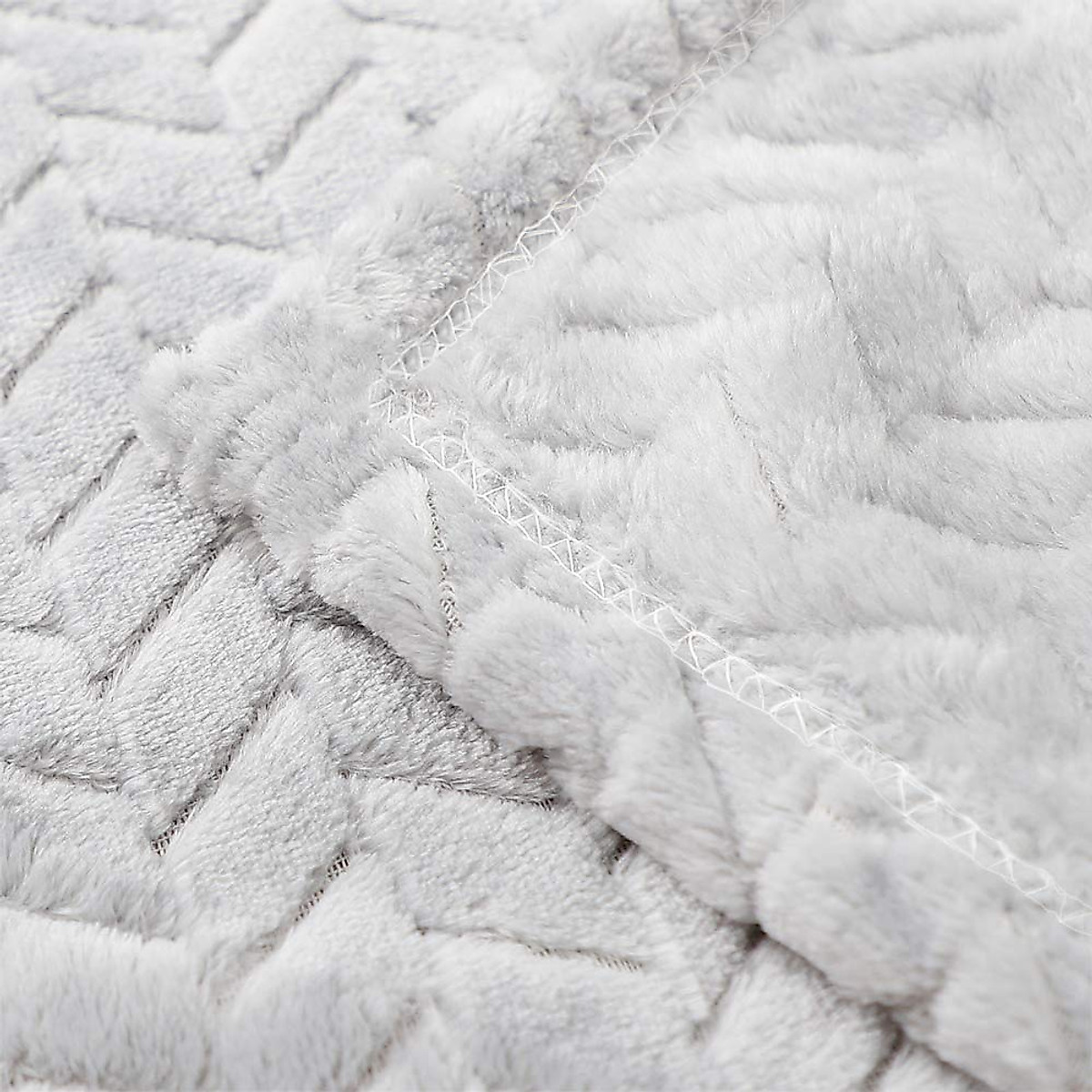 Baby Blanket Flannel, Cozy Throw Blankets for Newborn Infant and Toddler, Super Soft and Warm Receiving Baby Blanket for Crib Stroller (Grey 25 * 32")