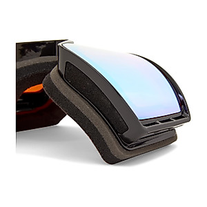 VonZipper Unisex Mach Snow Sport Goggle Sunglasses - Black | Stellar Chrome