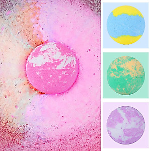 Bath Bombs for Kids with Toys Inside for Girls Boys - 12 Pack Handmade Bubble Bath Fizzies Bomb, Gentle and Kids Safe, Ideal Gift for Easter Eggs Stuffers Birthday Christmas