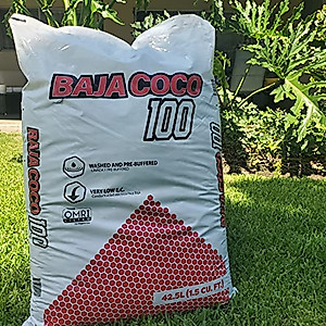 Coco Coir Fiber 1.5 CU FT / 42.5 Liter / 40 Dry Quarts Washed Pre Buffered Low EC Organic Garden Coconut Soil for Flower Vegetable Seedling