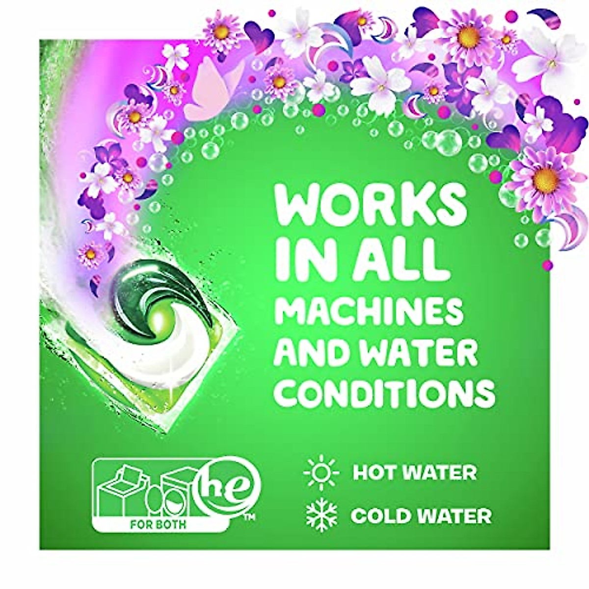 Gain flings! Liquid Laundry Detergent Pacs, Moonlight Breeze, 42 Count