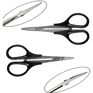 Nuofan 0-14mm RC Body Reamer Hole Puncher and Curved Scissors & Straight Scissors Trimming Universal Tools Set for RC Car Body Shell Lexan Plastic