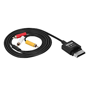 1.8M Component AV Cable Audio Video Cord Optical Cable for XBOX360 Game Slim Replacement Quality ABS TV Cord Compatible for Microsoft 360 Console