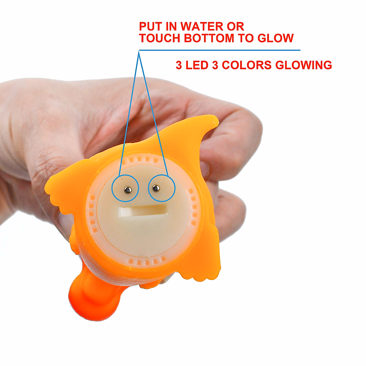 JOYIN 6 Pcs Pre-Filled Easter Eggs with Light-up Floating Dinosaur Bath Toys for Kids Toddlers Easter Eggs Hunt, Basket Stuffers/Fillers, Party Favor, Classroom Prize Supplies