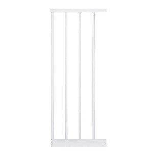Toddleroo by North States 4 Bar Extension for Essential Walk Thru Baby Gate: Adjust your gate to fit your space, Add up to three extensions, No tools required, (Adds 12" width, White)