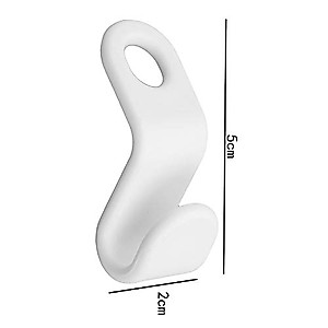 12 Pieces Clothes Hanger Hooks Cascading Clothes Hanger Hooks Multi-Function Cascading Clothes Hanger Hooks Plastics Hanger Extenders Cascading Hanger Hooks Storage Clothes Rack Hanger Hooks, White