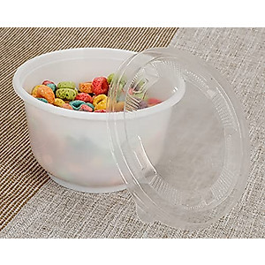 GOLDEN APPLE Meal prep containers 17oz-15sets [500ml] - Reusable Plastic Containers with Lids -BPA Free- Disposable Meal Prep Bowls - Microwavable, Freezer and Dishwasher Safe - Lunch Containers…