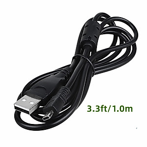 Xzrucst 3.3ft USB Cable Cord for Panasonic Lumix Camera DMC-TS20 s TS20k TS20a LS70 FZ60