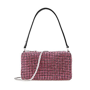 Chanrekenti Rhinestone Purse Evening Bag for Women Crystal Handbags for women Crossbody Purse with Chain for Party