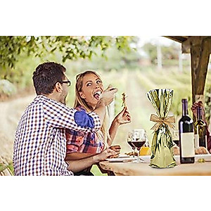 MT Products Metallic Mylar Wine Gold Gift Bags for Bottles Sparkle Look - Great for a Wine Pull - (25 Pieces)(Ribbon and Rope Not Included)