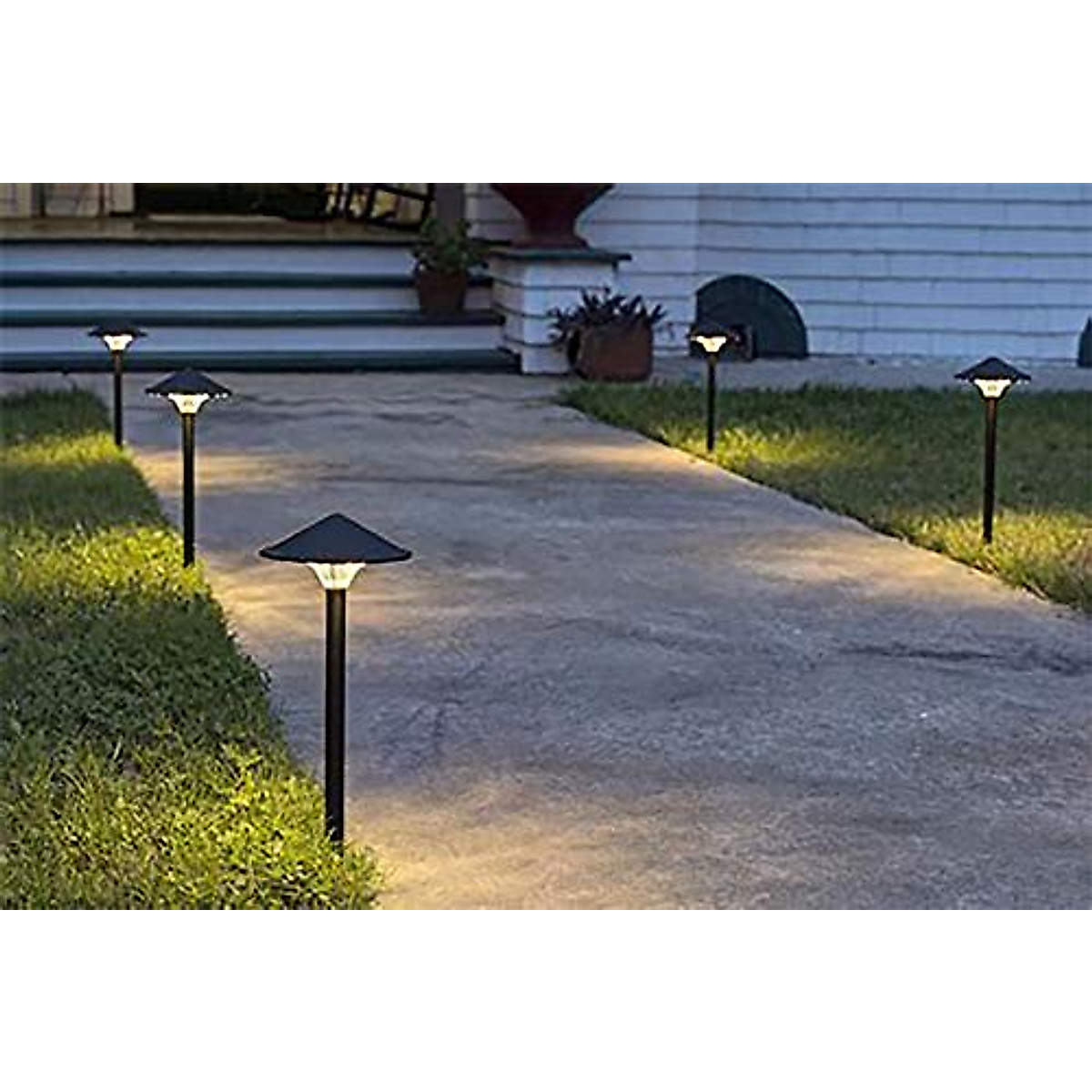 Neanete Low Voltage Landscape Replacement led Light Bulb 12v T5 T10 Wedge Base 25W Equivalent 1.5W 240lm for Garden Path Light Deck Light,Walkway Lawn Light warmwhite 3000K Pack of 6