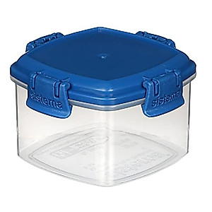 Sistema To Go Collection Mini Knick Knack Snack Container, 2.09 oz./62 mL, Pink/Green/Blue/Purple, 4 Count