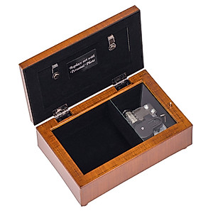 Cottage Garden May God Give Rainbow for Every Storm Woodgrain Rope Trim Jewelry Music Box Plays Amazing Grace