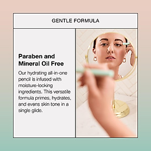 Contours Rx Colorset All-In-One Eyeshadow Primer & Contour Pencil - Jumbo Makeup Primer to Highlight, Brighten, Conceal Uneven Skin Tones & Enhance Eye Shadow Color - Gluten-Free & Vegan (4.59 g)