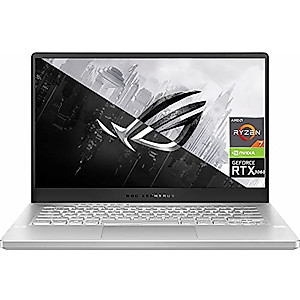 ASUS ROG Zephyrus Gaming Laptop 2023 Newest, 14" FHD 144HZ Display, AMD Ryzen 7 5800HS, NVIDIA GeForce RTX 3060 Graphics, 16GB RAM, 1TB SSD, Bluetooth, Wifi6, Windows 11 Home, White