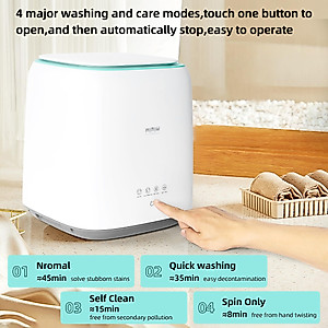 Portable Washing Machine,7L Mini Compact Washer,Cleaning for Light Clothes,For Apartments Dorms RVs (blue)