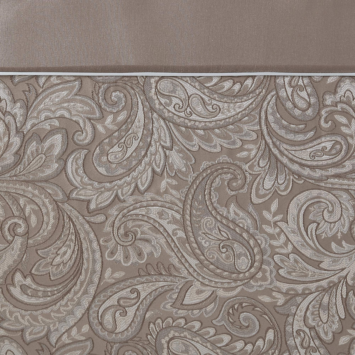 Madison Park Aubrey Design Stripe Top Modern Shower Curtain, Jacquard Traditional Shower Curtains for Bathroom, 72 X 72, Blue