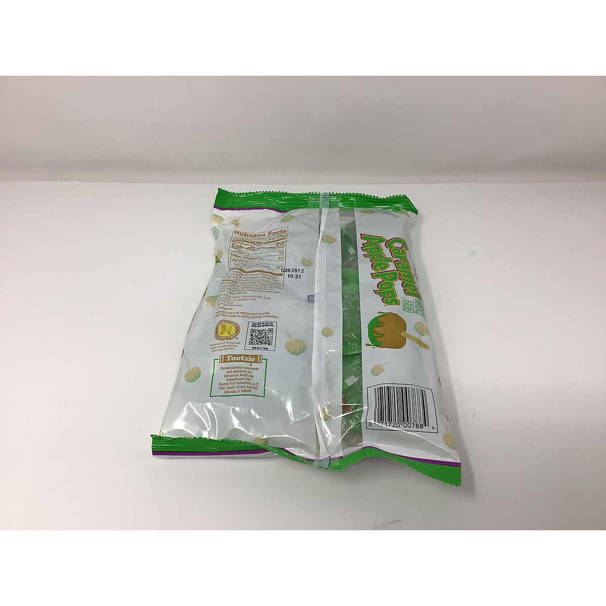 Tootsie Caramel Apple Pops Green 9.4 oz Bag