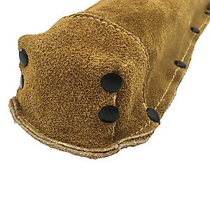 Leather Welding Rod Bag,Leather Rod Holder Welding Electrode Storage Can Welding Tools Rod Bag