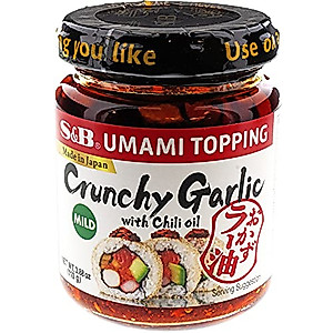 S&B Chili Oil with Crunchy Garlic, 3.88 Fl Ounce