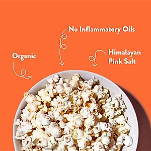 LesserEvil No Cheese Cheesiness Organic Popcorn, Premium Quality, Minimally Processed, No Vegetable Oil, 4.6 Oz, Pack of 3.