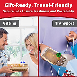 Chef-Grade 7x3in 1Lb Paper Loaf Pans w/Lids 25 Pk. Elegant Disposable Bakeable Kraft Pan Supplies for Baking Bread, Small Meatloaf, Bundt Cake, Sweets for Holiday Gifts Bake Sales or Fundraiser.