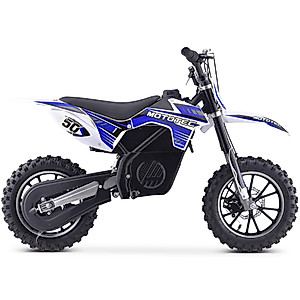 MotoTec 24v 500w Gazella Electric Dirt Bike Blue