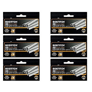 2 x Value Pack of 6 Boxes Stanley Bostitch B8 Powercrown Premium 1/4" Staples (Stcrp21151/4)
