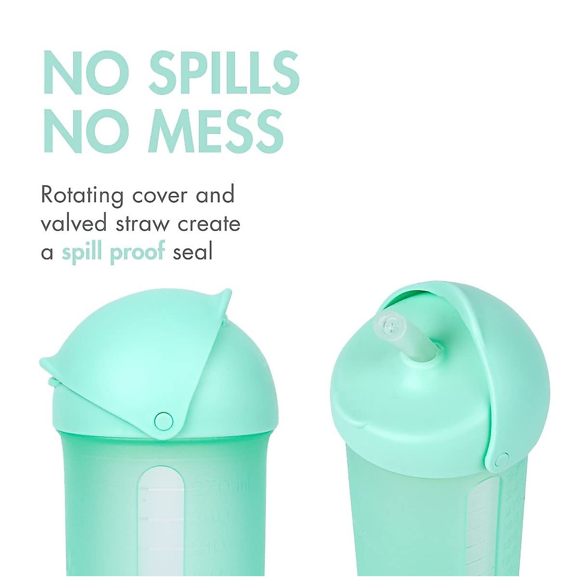 Boon Swig Toddler Silicone Straw Cup, 9 Ounces