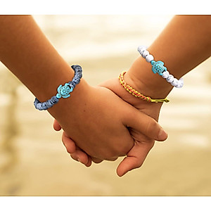 Hicarer 10 Pieces Turtle Beads Bracelet Natural Stone Elastic Friendship Bracelet Hawaii Summer Beach Bracelets for Women Men