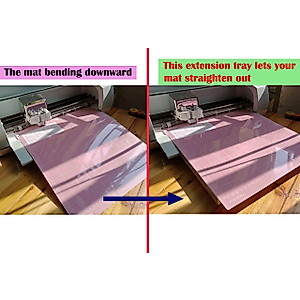 Extension Tray Compatible with Cricut Explore Air3 2 1,Extender Tray Compatible with Cricut Mat,Cutting Mat Extender Support for Explore Air Series (Not Compatible with Maker3 and Maker) (White)