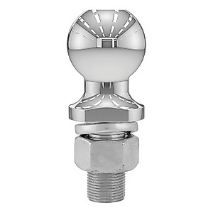 CURT 40038 Chrome Trailer Hitch Ball, 12,000 lbs, 2-Inch Diameter, 1 x 2-1/4-Inch Shank