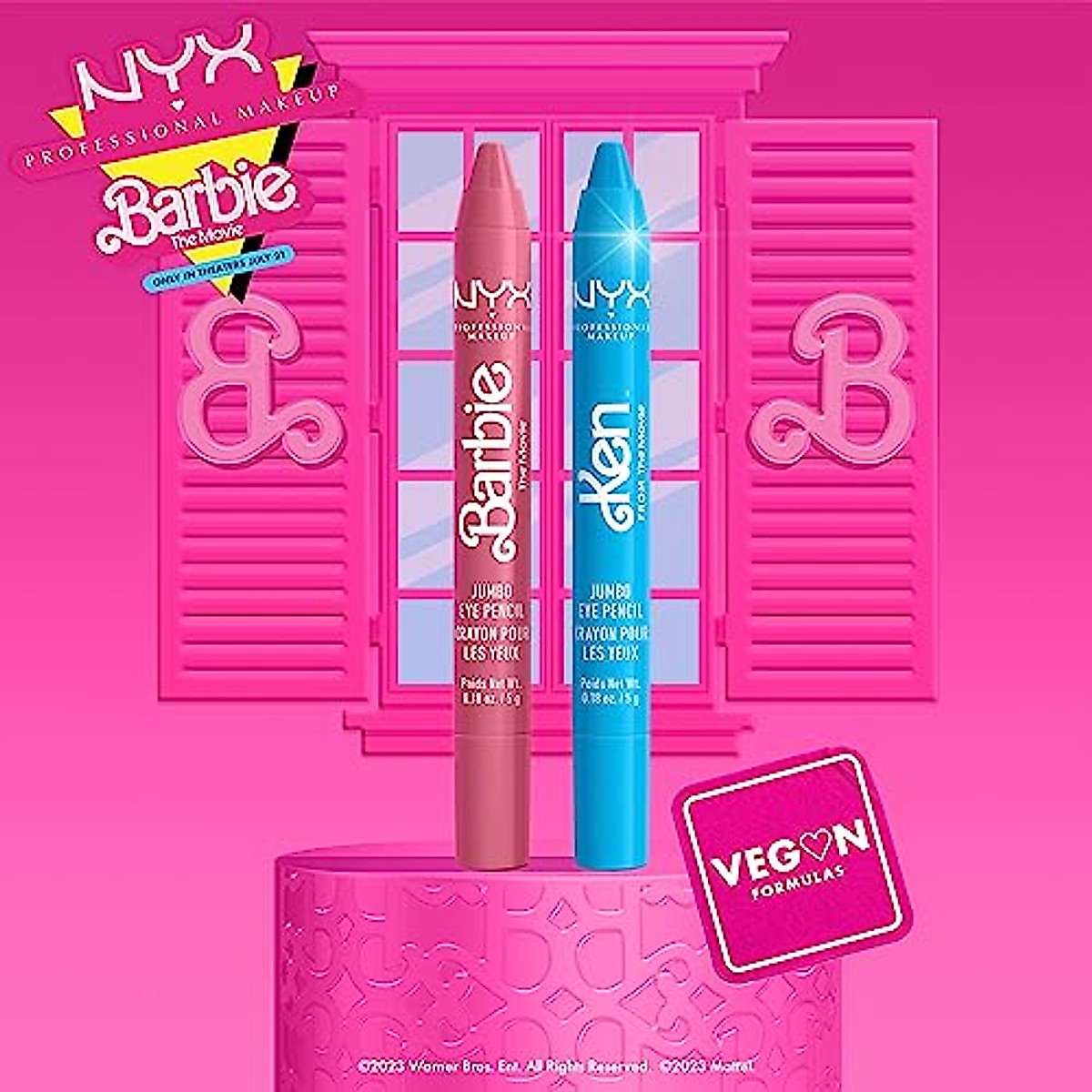 NYX PROFESSIONAL MAKEUP BARBIE, Jumbo Eye Pencil Kit
