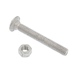 Chain Link Fence Gate Hinge Kit | Two 1 3/8" Female Hinges and Two 2 3/8" Male Hinges with Bolts and Nuts