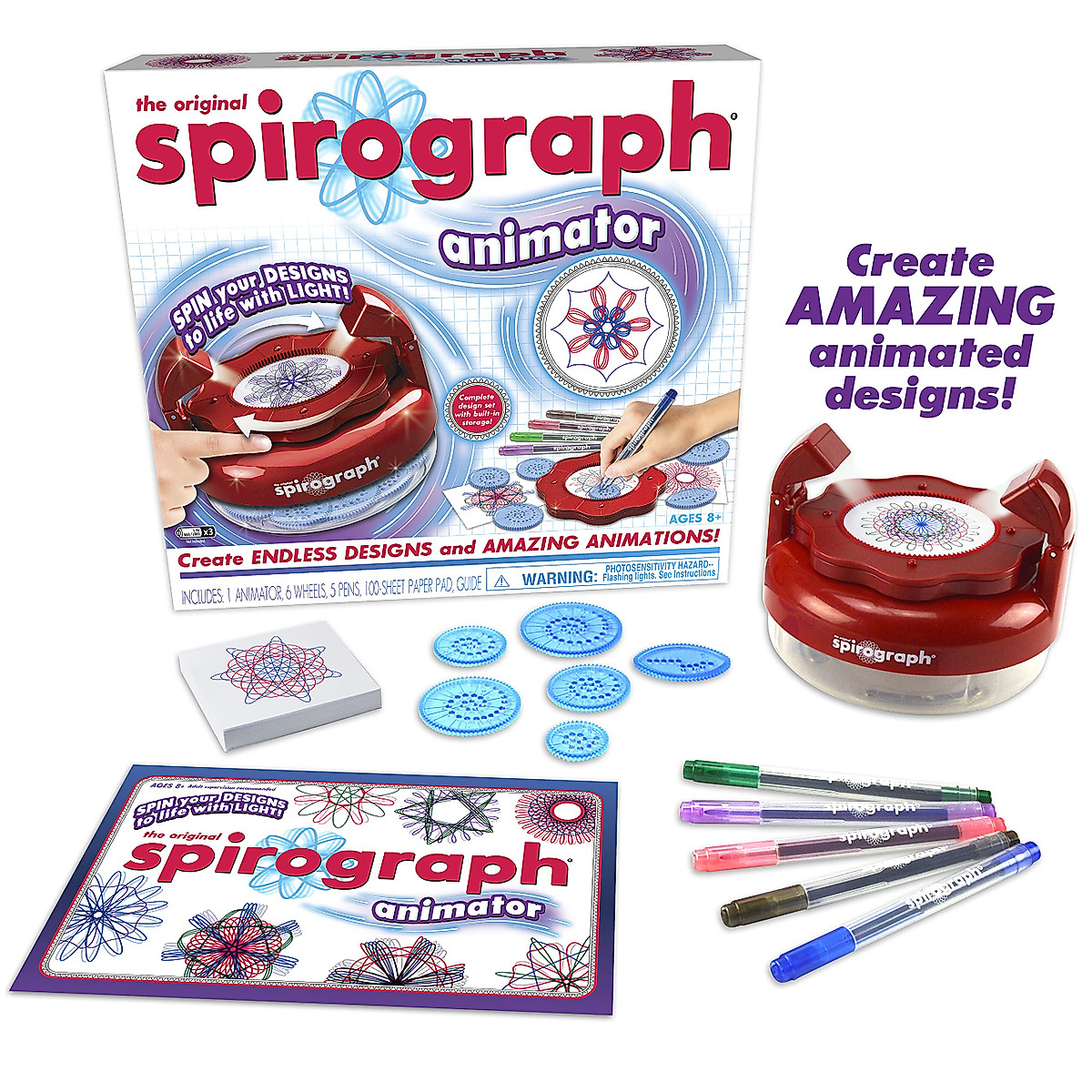 Spirograph - Animator - The Classic Craft and Activity to Make and Bring Countless Amazing Designs to Life - For Ages 8+