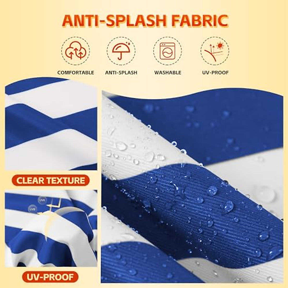 mudilun Bench Cushion Non-Slip Indoor/Outdoor Furniture Bench Cushions Waterproof Removable Cover with Ties Window Swing Patio Chair Pads 48x18x2.5 inch