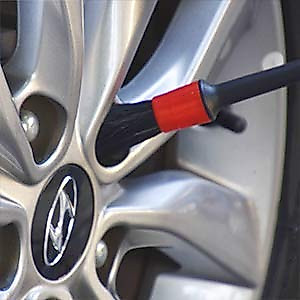 bzczh Car Tire Cleaning Brush 3 Pcs,1x Large Tire Brush,1x Small Tire Brush,One Detailing Brush