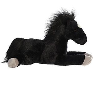 Aurora® Adorable Flopsie™ Blackjack™ Stuffed Animal - Playful Ease - Timeless Companions - Black 12 Inches