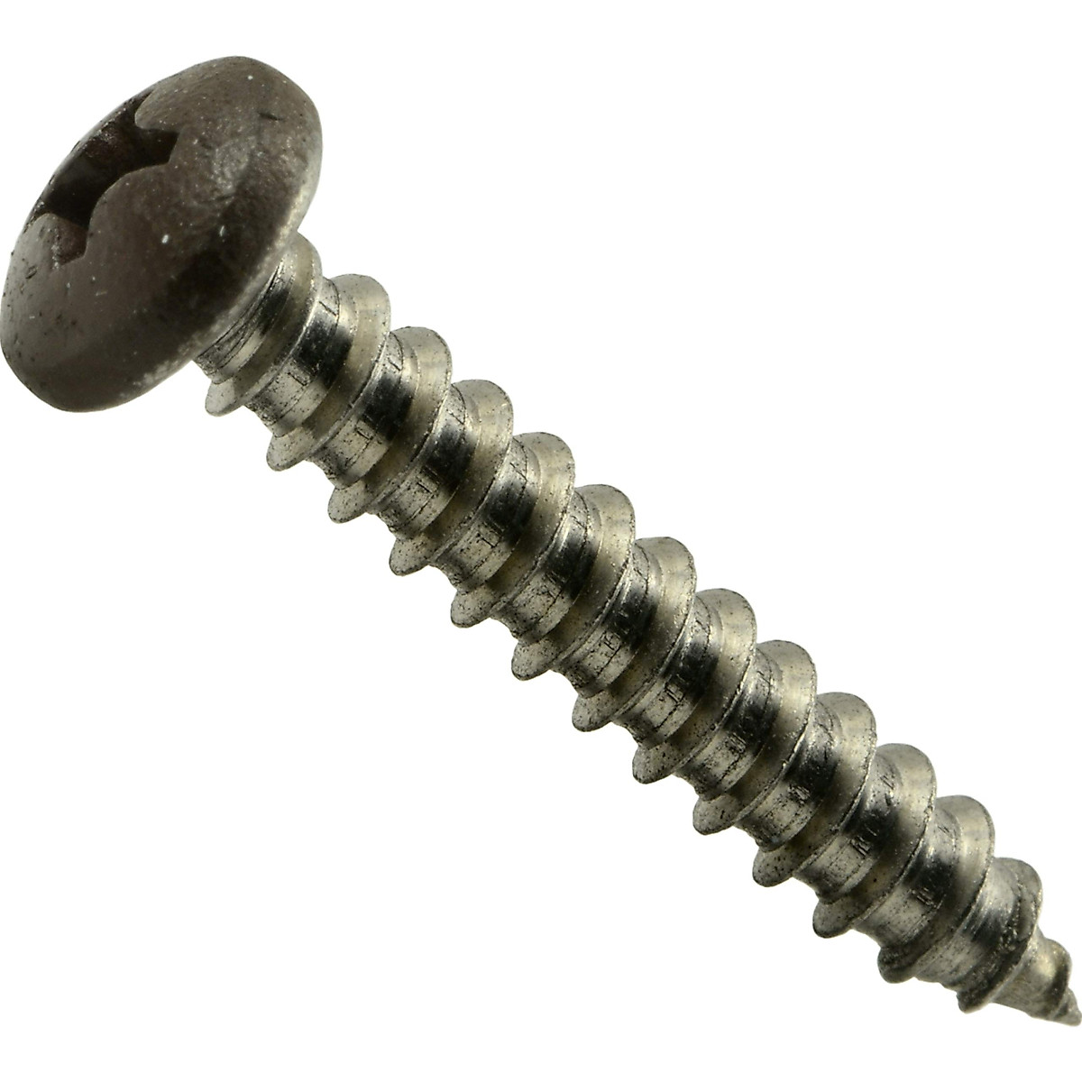 Hard-to-Find Fastener 014973208745 Brown Phillips Pan Sheet Metal Screws, 8 x 1, Piece-100