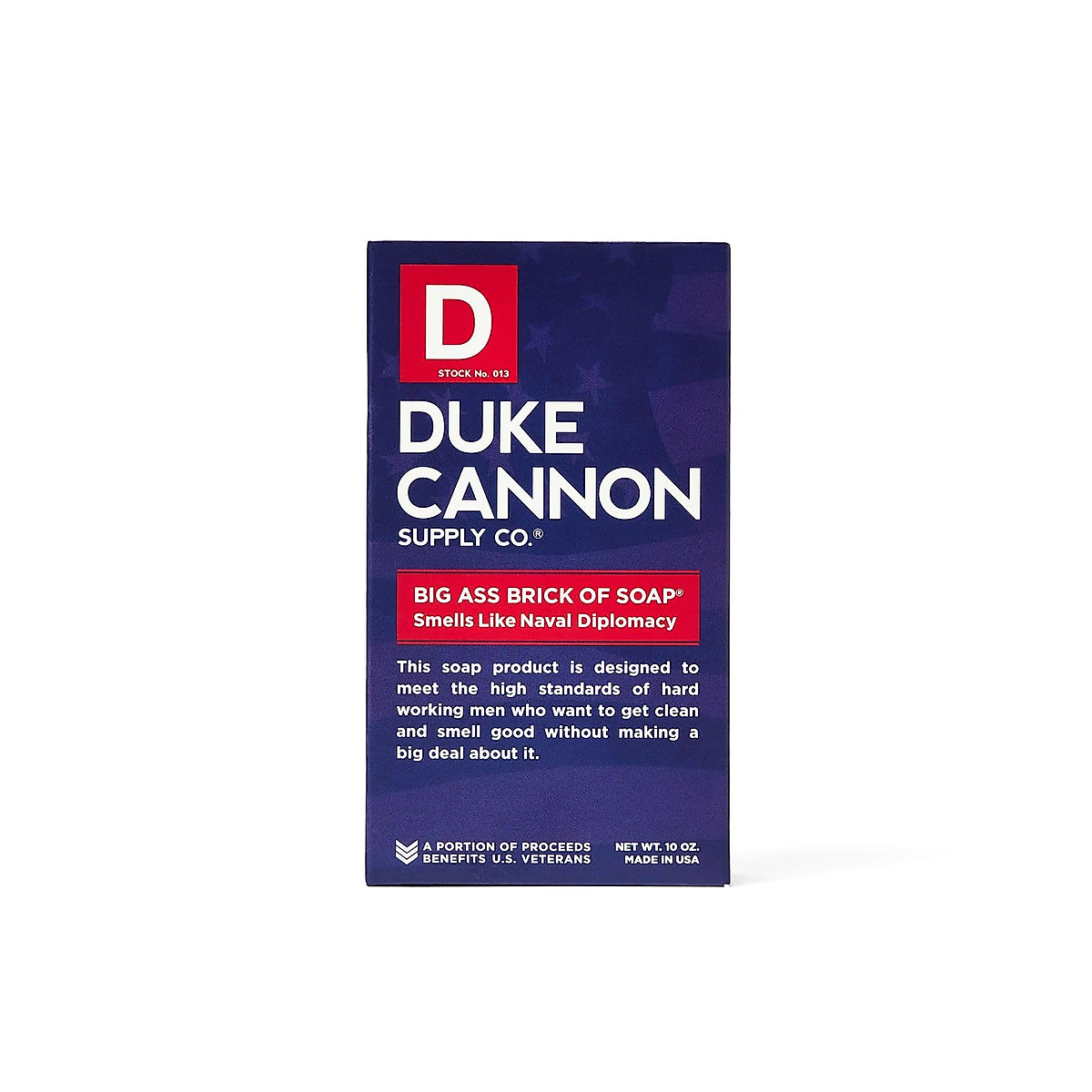 Duke Cannon Supply Co. Big Brick of Soap - Superior Grade, Large Men's Bar Soap, Limited Edition WWII Inspired Scents, Body Soap, Ocean, 10 oz