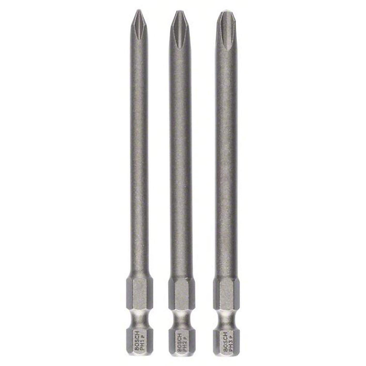 Bosch 2607001757 Phillips Head Bit Set PH1-3 XH 3.5In 3 Pcs