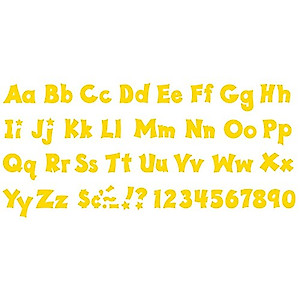 TREND enterprises, Inc. T-79804 Yellow 4" Friendly Combo Ready Letters